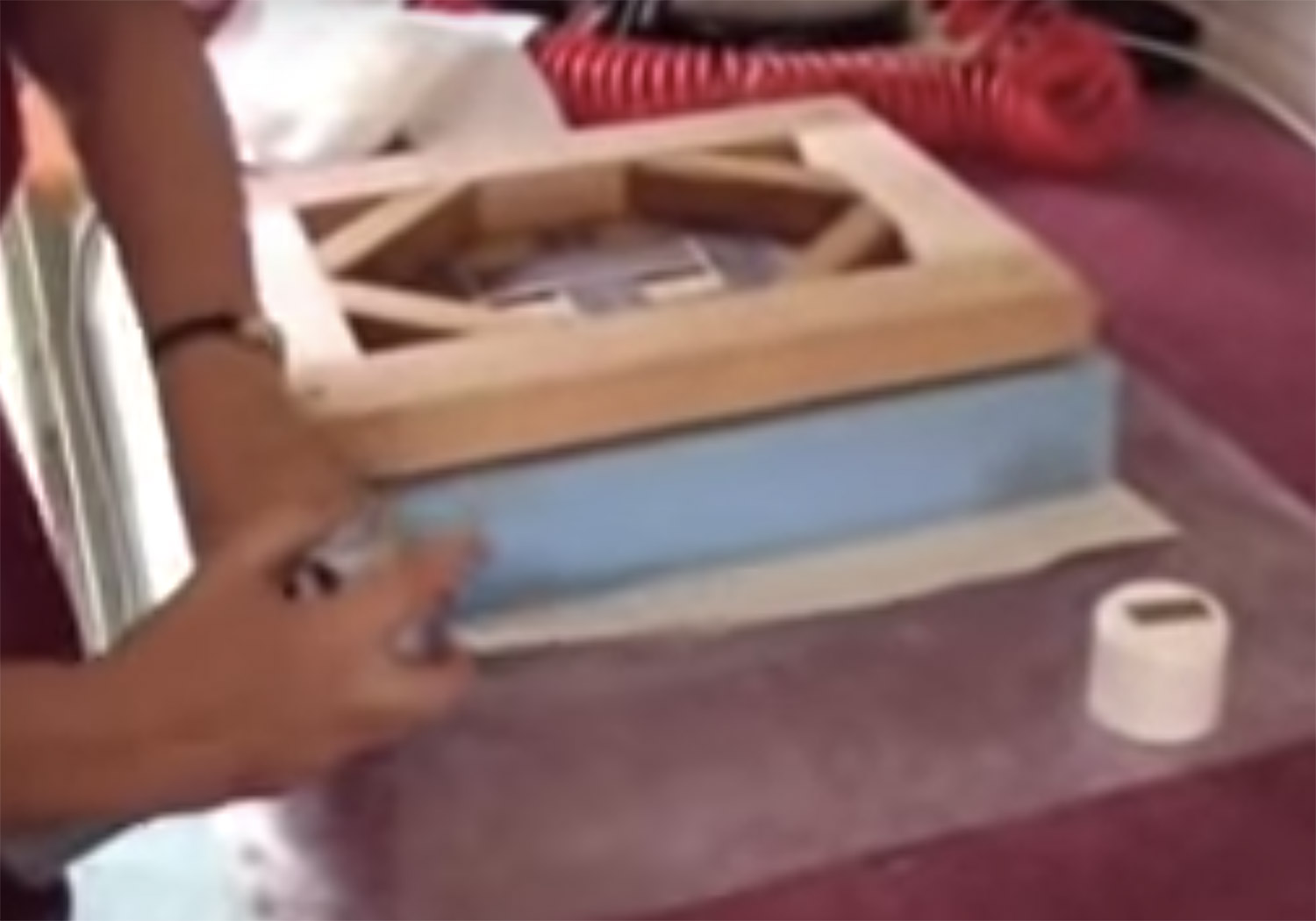 How to Edge a foam stool