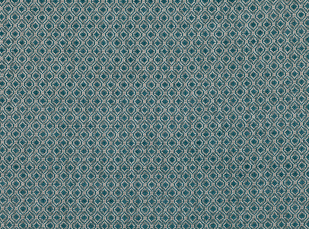 Ennis Teal Patterned Fabric |Patterned Fabrics | J A Milton