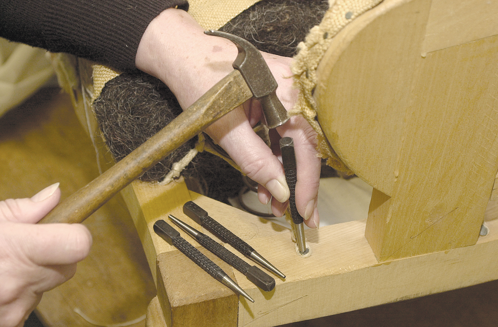 Cupped Nail (Tack) Punches - J A Milton