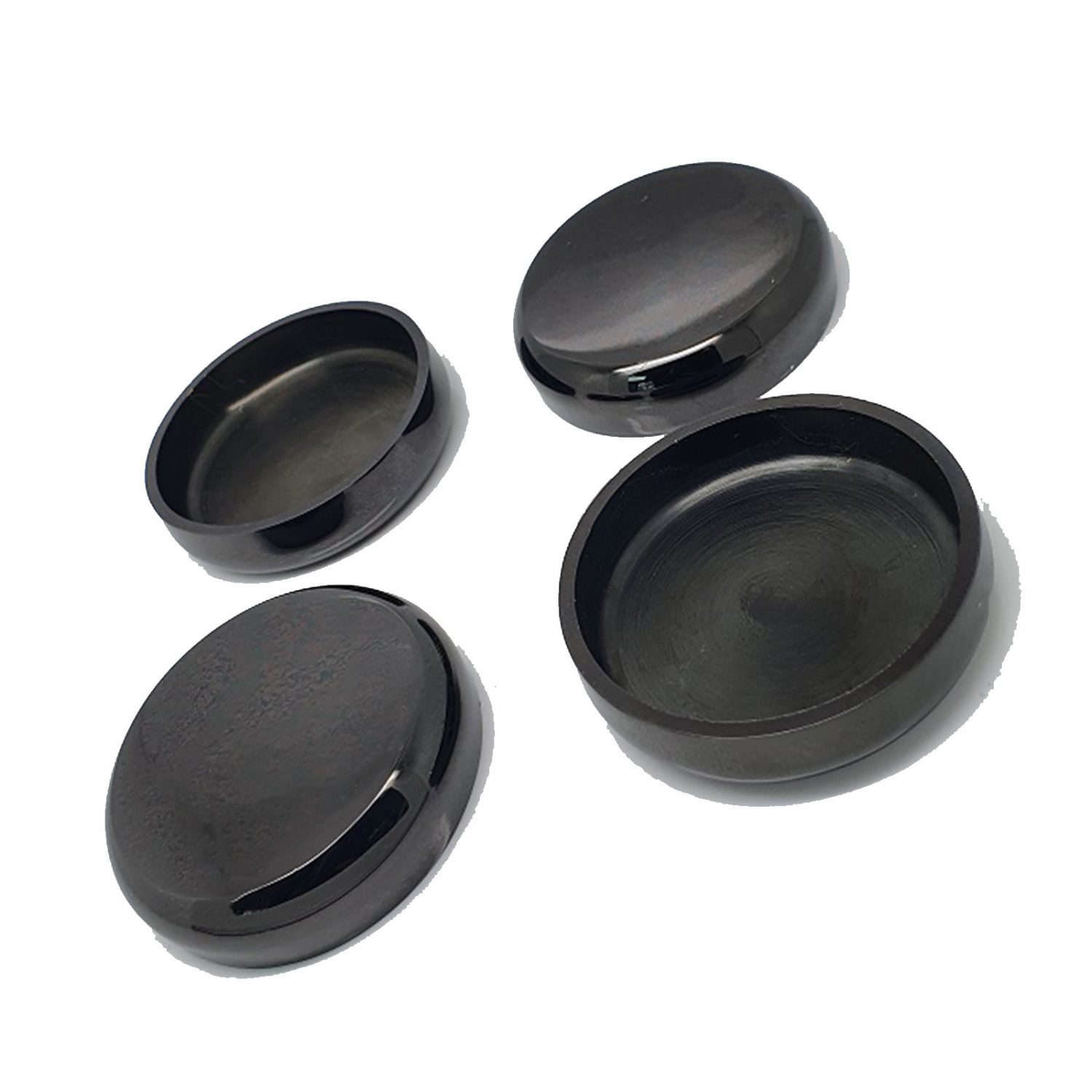 Solid Brass Castor Cups | J A Milton