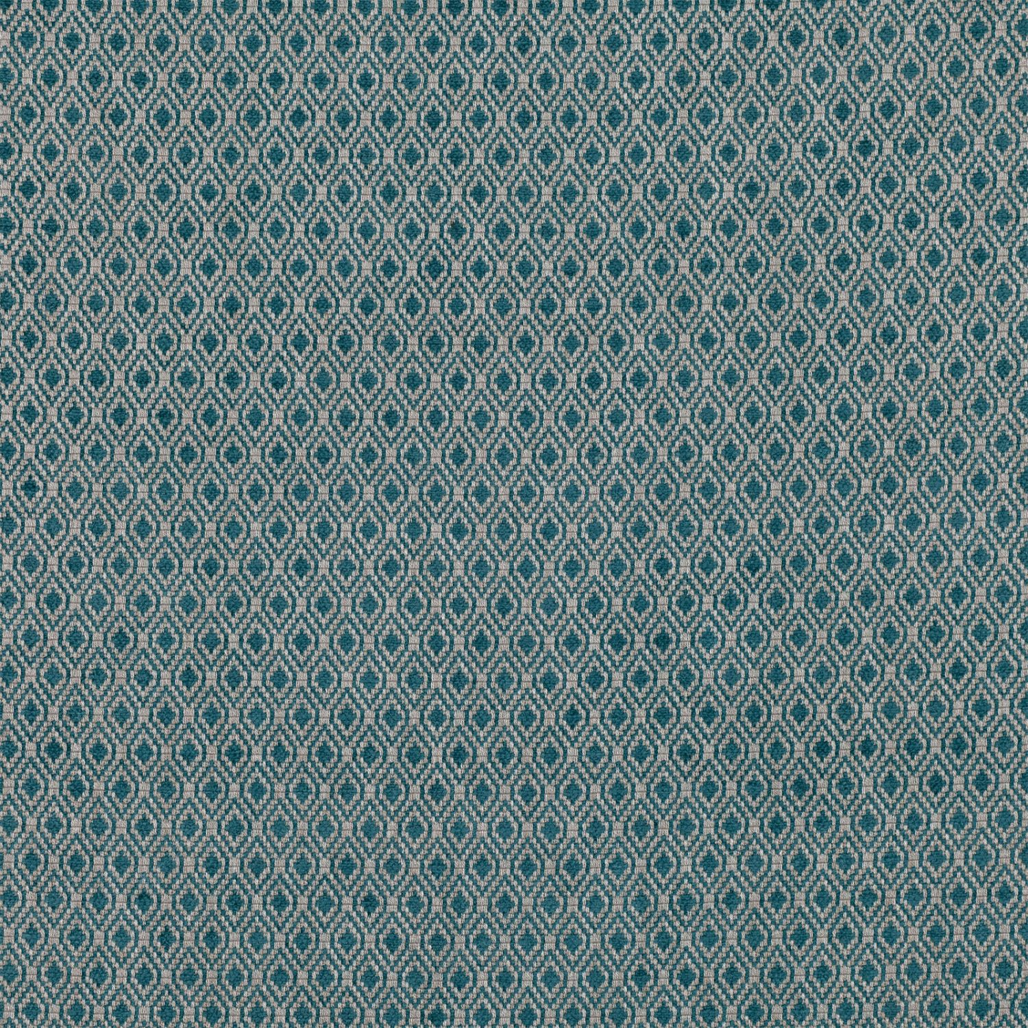 Ennis Teal Patterned Fabric |Patterned Fabrics | J A Milton