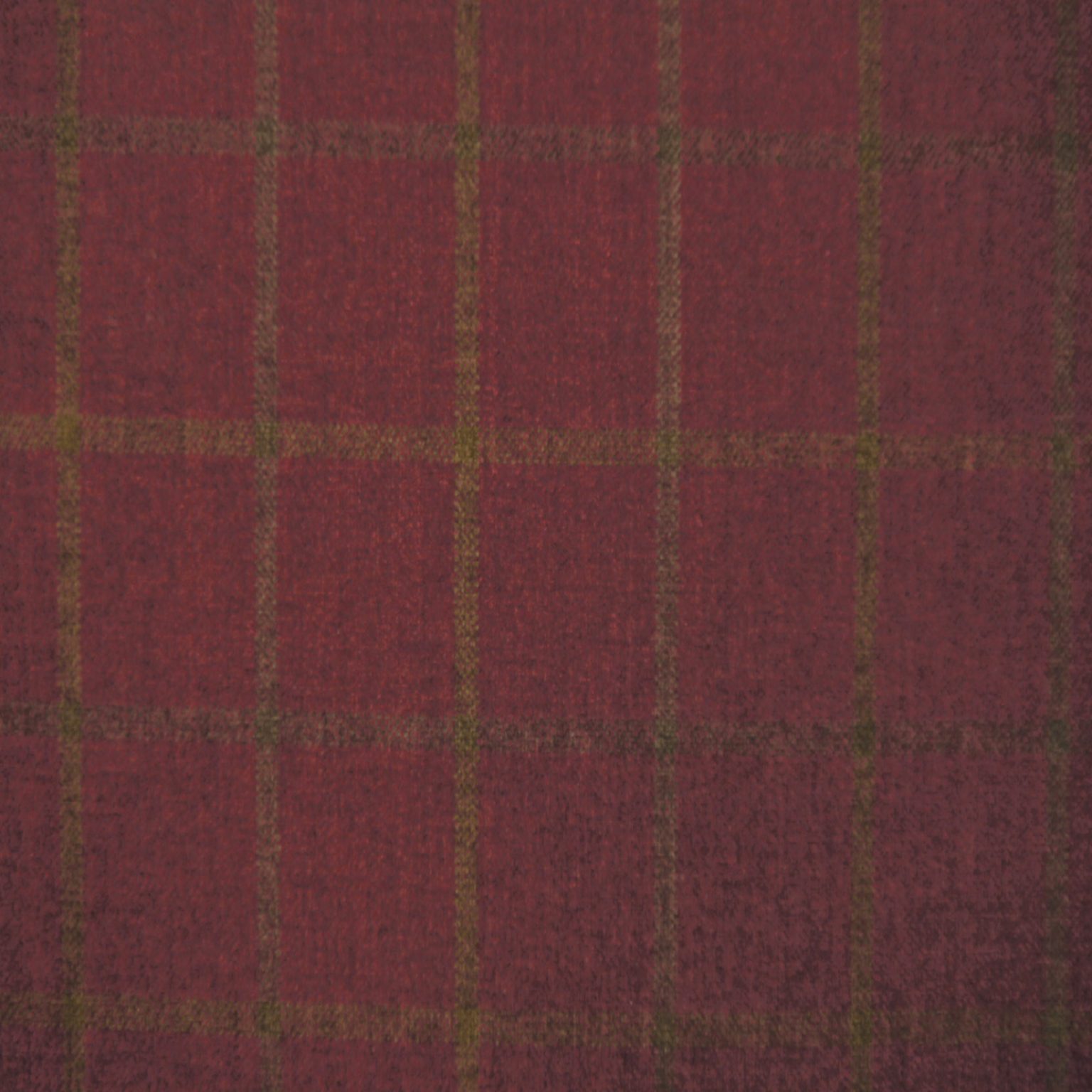 Lana Window Pane Fabric Col Claret | J A Milton