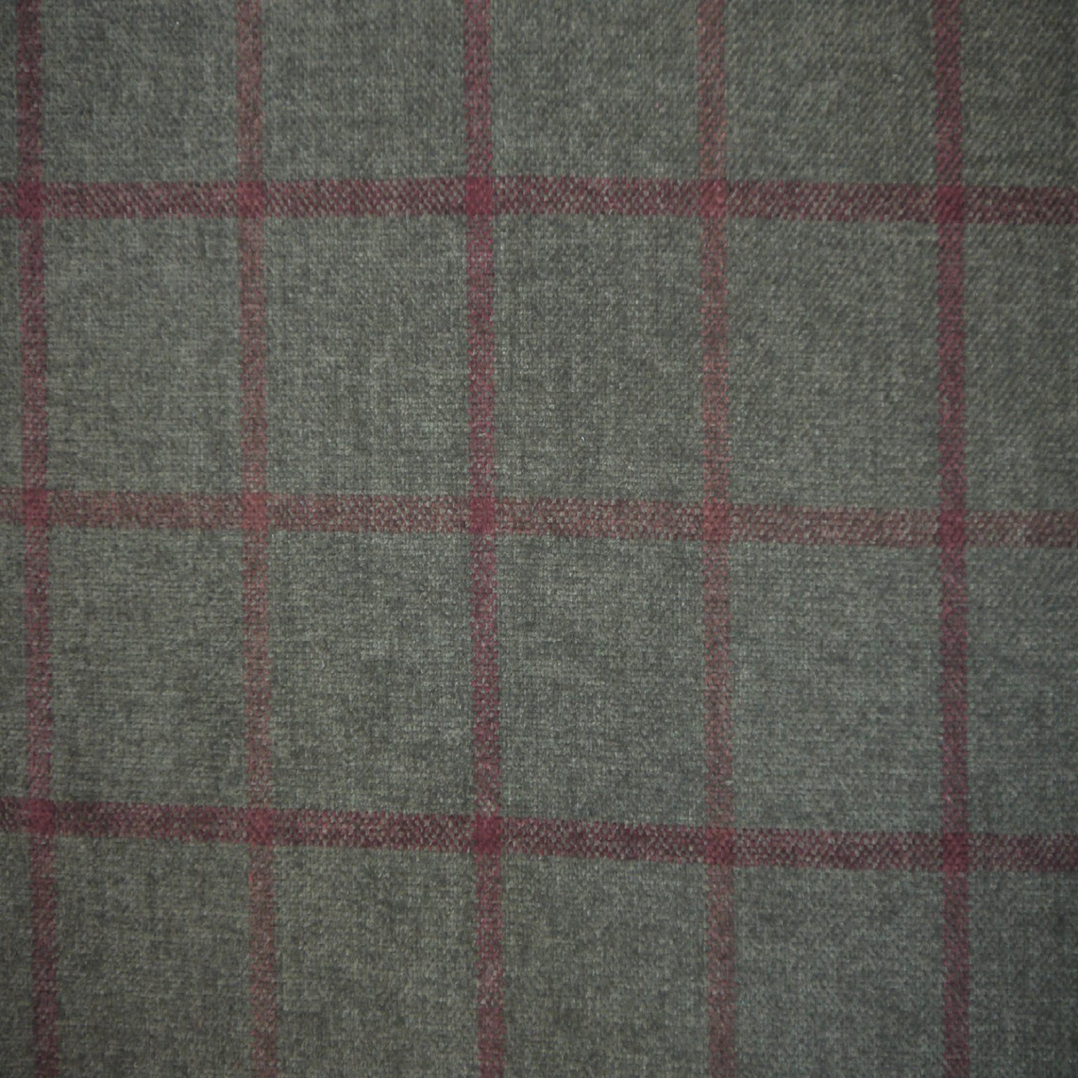 Lana Window Pane Fabric Col Moss | J A Milton