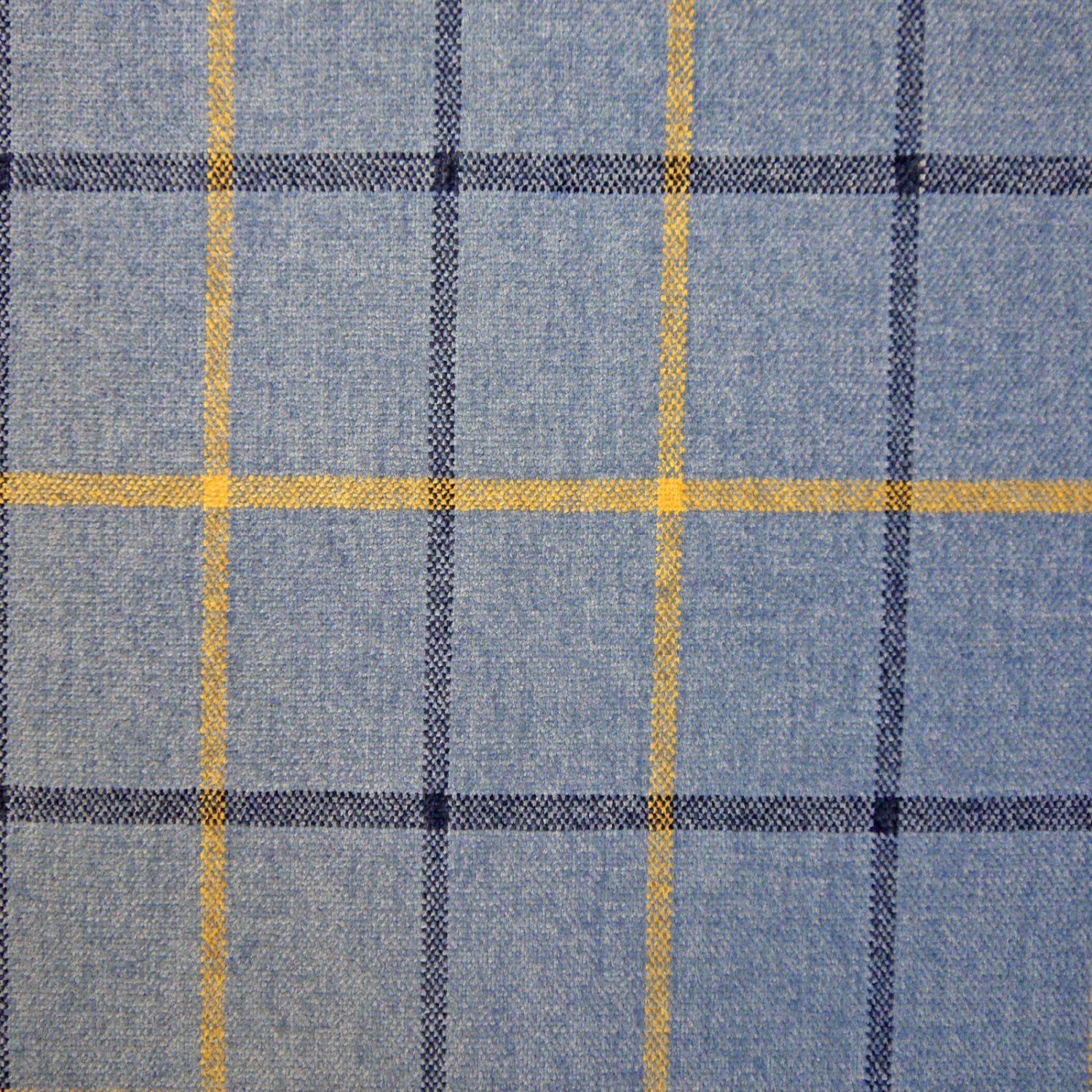 Lana Window Pane Fabric Col Ocean | J A Milton